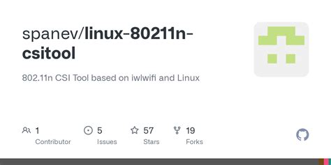 Github Spanevlinux 80211n Csitool 80211n Csi Tool Based On Iwlwifi And Linux