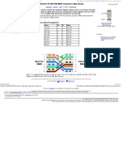 Crossover Cable Pinout Diagram
