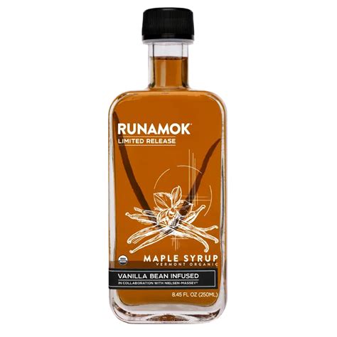Vanilla Bean Infused Maple Syrup Runamok