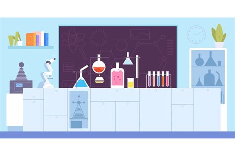 Chemical Laboratory Classroom School Science Lab Background