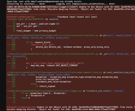 Calling Get Prematurely Gives Un Intuitive Stack Trace · Issue 6913 · Openmined Pysyft · Github