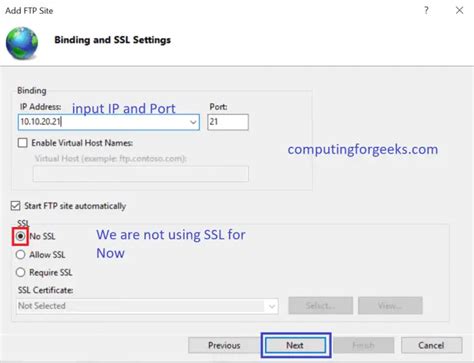 How To Add FTP Site On Windows Server ComputingForGeeks
