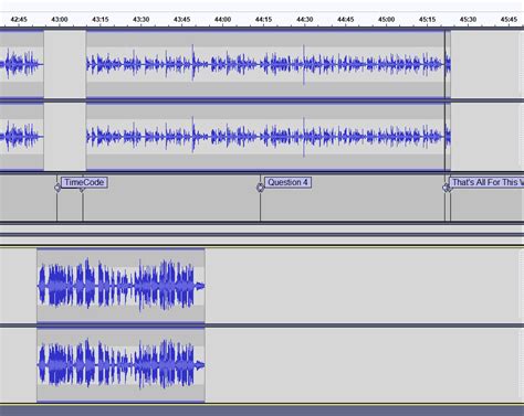 How To Move Audio Track And Part Of Label Track But Not The Entire