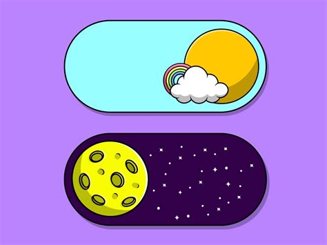 Day And Night Toggle Button By Moksha Design Labs On Dribbble