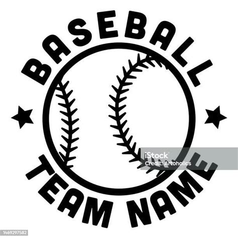 야구 스포츠 로고 템플릿 벡터 아트 이미지 일러스트 레이 션 야구 팀 흑백 스포츠 로고 템플릿 티셔츠 디자인 스티커 데칼 T 셔츠에 대한 스톡 벡터 아트 및 기타 이미지