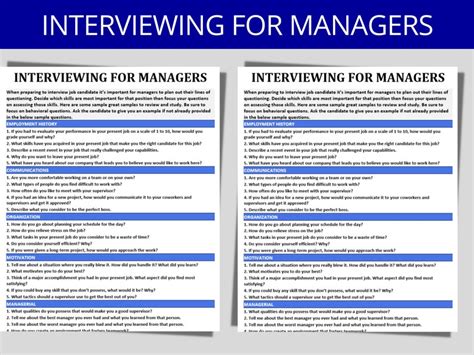 Interviewing For Managers Editable Word Interviewing Form Etsy