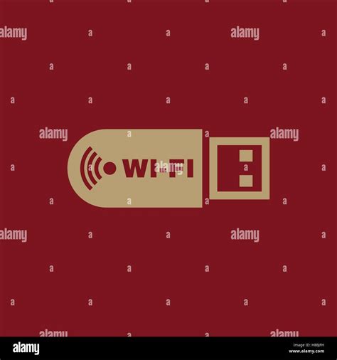 The Wifi Adapter Icon Transfer And Connection Data Wifi Symbol Ui Web Logo Sign Flat
