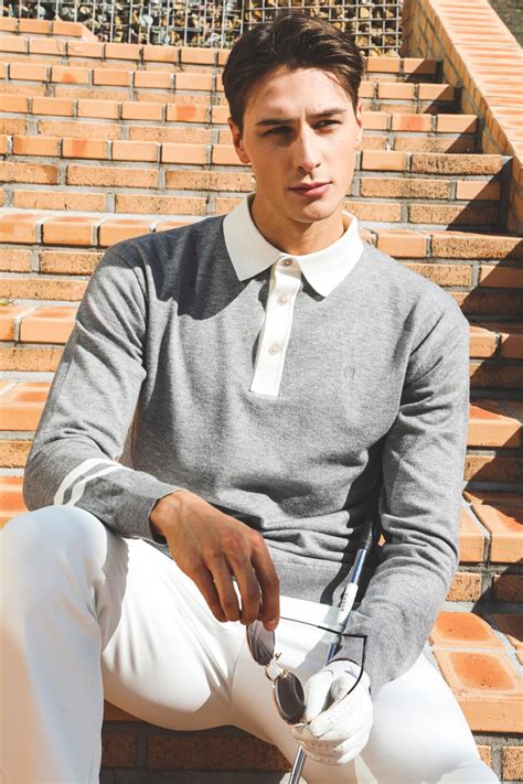 ⛳77장 한정 트렌드한 폴로카라 스타일의 방풍 스웨터 홀릭앤플레이 남성 스트라이프 포인트 폴로카라 방풍 스웨터 Hd4msw001 70 골프 좀 치는 사람들의 메카