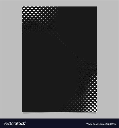 Abstract Halftone Dot Background Pattern Brochure Vector Image