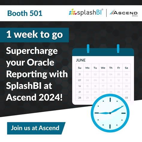 Splashbi On Linkedin Just 1 Week To Go Make Your Oracle Data Work For