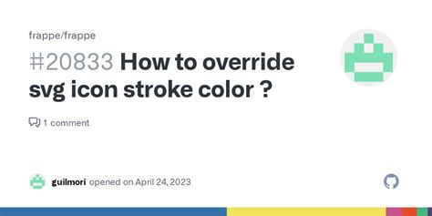 How To Override Svg Icon Stroke Color Issue 20833 Frappe Frappe