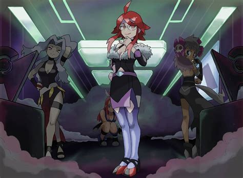 Rgreywind Karen Pokemon Lorelei Pokemon Phoebe Pokemon Skyla
