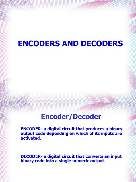decoder encoder 1 pdf