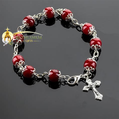 Red Stone Beads Bracelet
