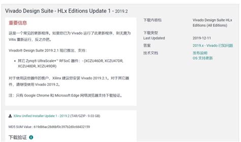我想问一下关于vivado的升级包的安装，我在官网上看到了vivado2019 2 1的升级包，上面提到了支持xczu47dr等器件，但是我将