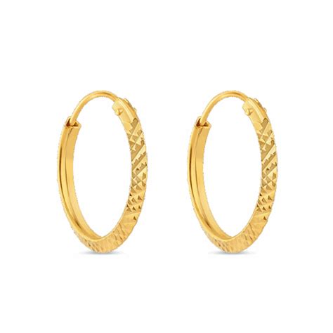 Real Gold Hoop Earrings 22ct Gold Purejewels Uk