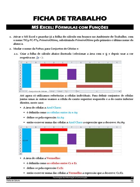 fórmulas e funções no ms excel cálculos com referências a células e