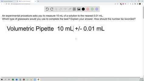 SOLVED An Experimental Procedure Asks You To Measure 10 ML Of A Solution To The Nearest 0 01 ML