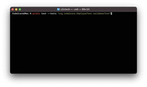 Run Only A Single Unit Test Using Gradle Code Care