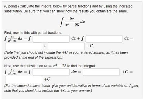Solved Points Calculate The Integral Below By Partial Chegg