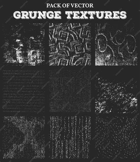 Premium Vector | Grunge textures collection
