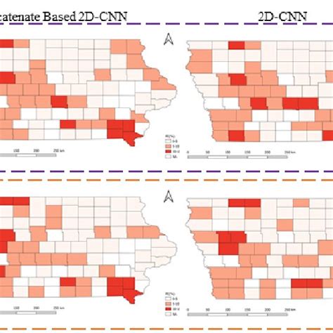 Error Maps Generated By The Proposed And Compared Models In 2021