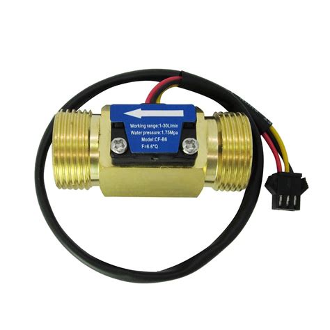 Digiten G34male Thread Water Flow Hall Sensor Switch Flowmeter Counter 1 30lmin