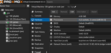 How I Choose Vm Cpu Type In Proxmox Ve David Yins Blog