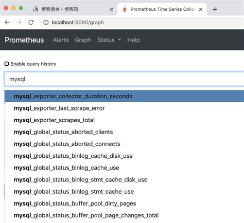 prometheus学习笔记 3 使用exporter监控mysql 菩提树下的杨过 博客园
