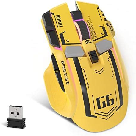 KUIYN G Tri Mode Mouse Wired G Wireless Bluetooth Mouse RGB Mechanical Gaming Mouse