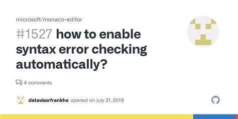 how to enable syntax error checking automatically · issue 1527