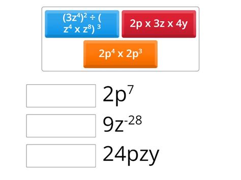 Simplifying And Laws Of Indices Match Up