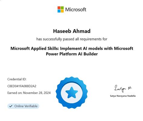Haseeb Ahmad On Linkedin Alhamdulillah Microsoftcertified Powerplatform Aibuilder