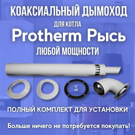Дымоход антилед для котла Протерм (Protherm) Рысь любой мощности (Китай ...