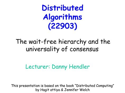 Ppt Distributed Algorithms 22903 Powerpoint Presentation Free