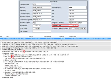 X25 And X50 Sip Trunk Field Definitions And Sip Packet Map Xblue