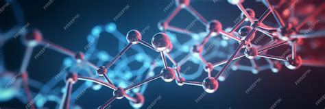 Premium Photo 3d Molecule Atom Abstract Science Rendering