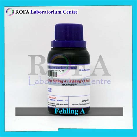 Jual Larutan Fehling A Fehling A Solution Reagen Fehling A Larutan Uji Gula 500 Ml Di