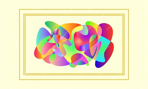 Premium Vector Abstract Colorful Blob Background Template Copy Space For Poster Banner Flyer