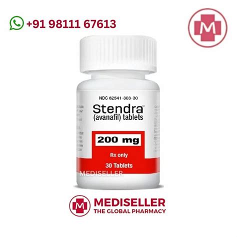 Stendra 200 Mg Avanafil Tablets Treatment Erectile Dysfunction At