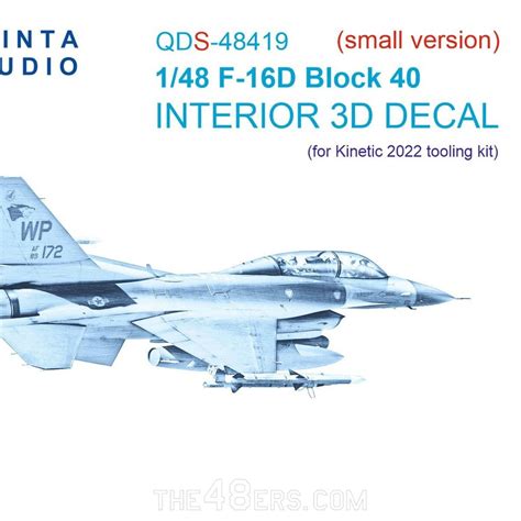 F 16d Block 40 3d Printed And Coloured Interior On Decal Paper Small Version
