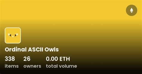 Ordinal ASCII Owls Collection OpenSea
