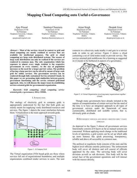 PDF Mapping Cloud Computing Onto Useful E Governance