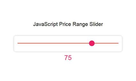 Custom Animated Range Slider Using Html Css Javascrip