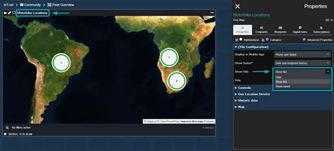 Geo Map Widget IoT Nxt Community