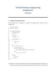 CSCI Assignment Solution Pdf CSCI Software Engineering Assignment Solution
