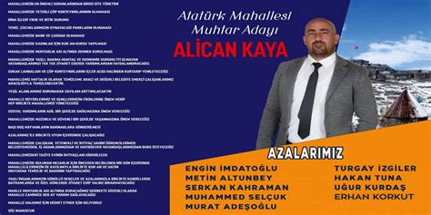 kars atatürk mahallesi muhtar adayı alican kaya
