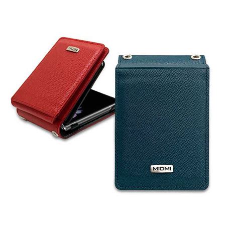 미드미 갤럭시z플립 카드수납 천연가죽 케이스