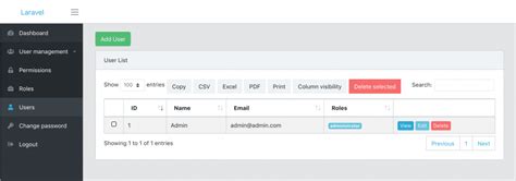 Two Free Laravel 6 Roles Permissions Starter Projects Quick Admin Panel
