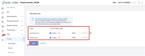 Guide To Limit Wifi Bandwidth Speed On Omada Controller
